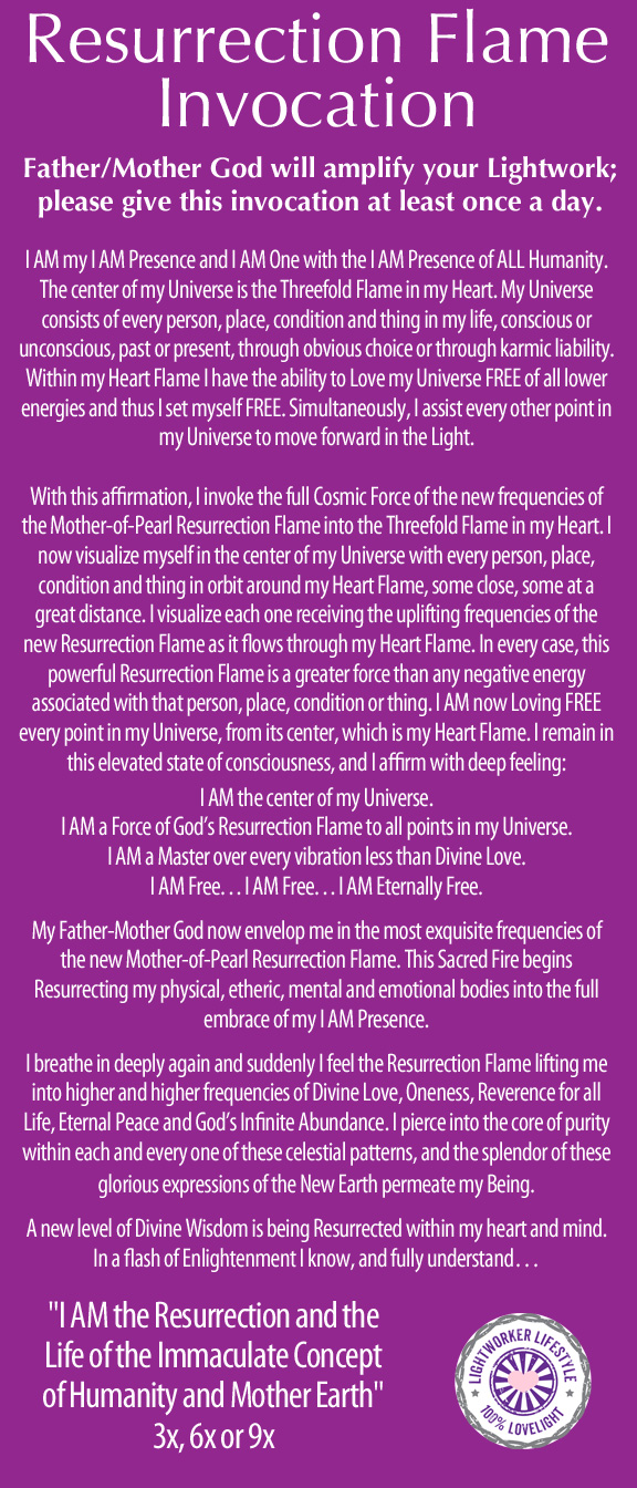 Invocation: Resurrection Flame - Lightworker Lifestyle