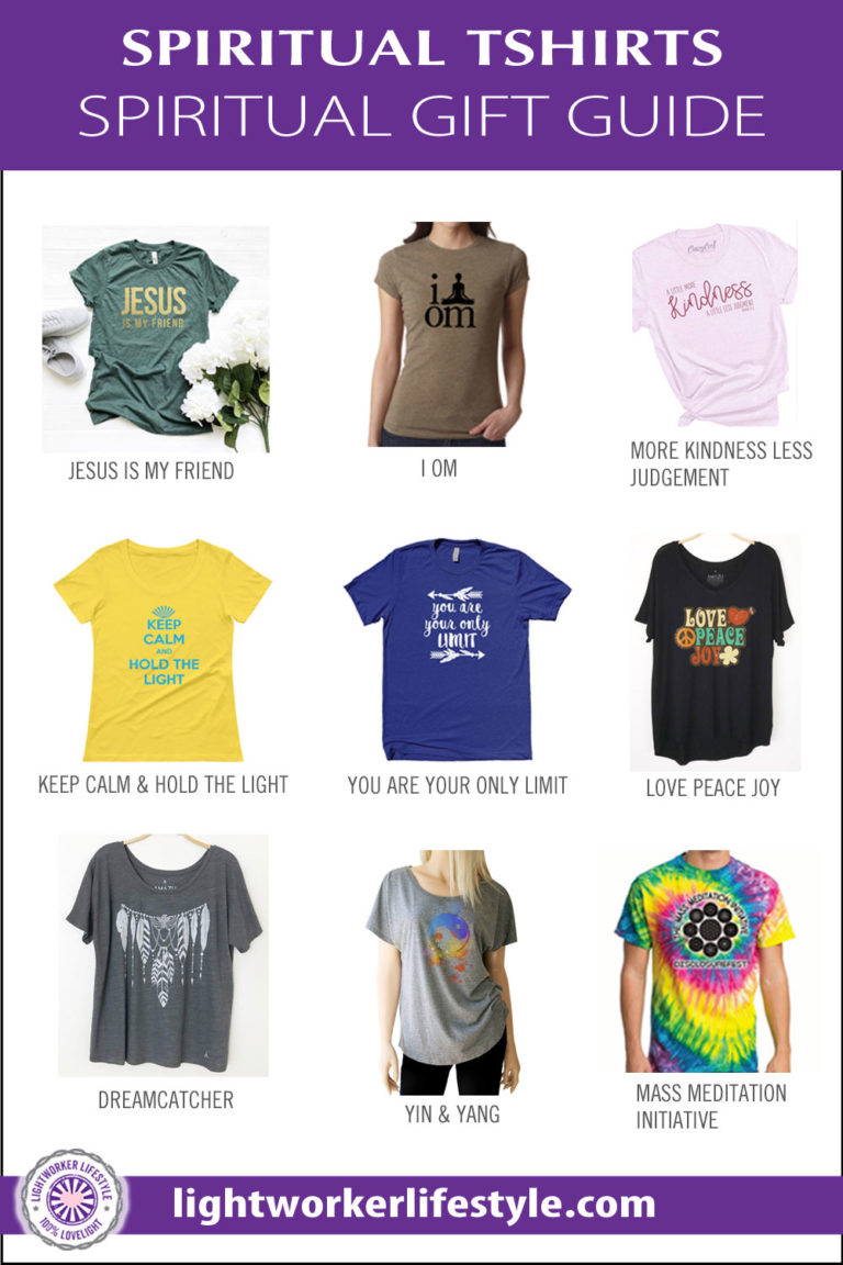 Spiritual Tshirts Spiritual Gift Guide | Lightworker Lifestyle