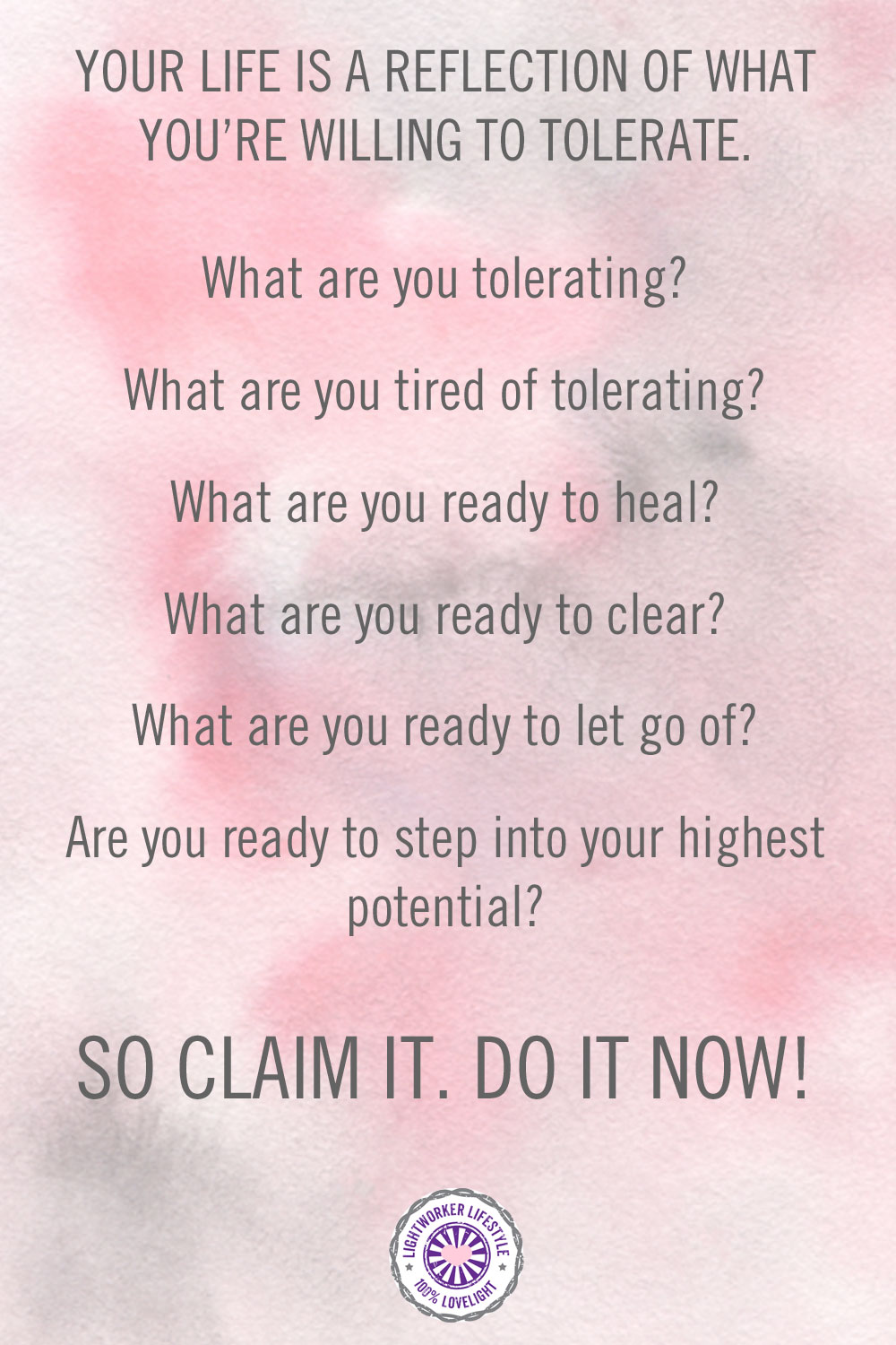 Your Life is a Reflection of What You're Willing to Tolerate ...